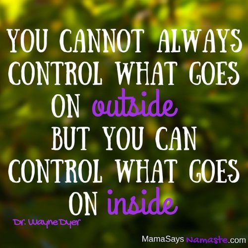 What Are You In Control Of? ⋆ Mama Says Namaste